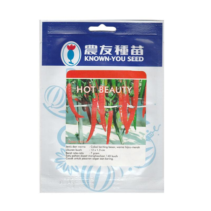 Jual Benih Known You Seed Cabe Hot Beauty 1500s | SENTRATANI.COM