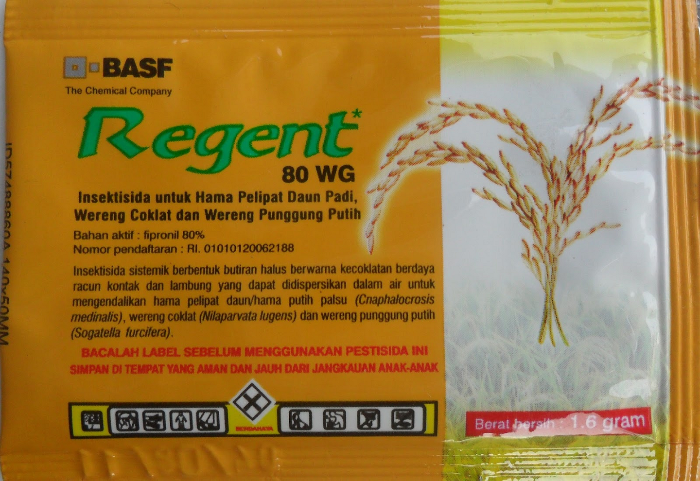 Jual Insektisida Regent 80wg 1,6 Gr | SENTRATANI.COM
